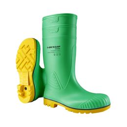 Sicherheitsstiefel Dunlop "Sicherheitsstiefel A442AB1.ESD Acifort HazGuard full safety ESD" Gr. 39, gr&uuml;n (gr&uuml;n, schwarz, gelb), 39, Obermaterial: 100% Textilmaterial TEXMAT., Schuhe