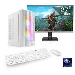 CSL Gaming-PC-Komplettsystem "Spectrum V25257W", Energieeffizienz: E (A-G), wei&szlig;, Microsoft Windows 11 Home (64 Bit), 32 GB RAM 1.000 GB SSD, Computer_Komplettsysteme