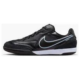 Fu&szlig;ballschuh Nike "TIEMPO STREETGATO", Herren, Gr. 44, schwarz, obsidian, ice blau, Leder, Synthetik, Schuhe Fu&szlig;ballschuh, f&uuml;r Hart- und Hallenpl&auml;tze sowie Stra&szlig;e, mit Gummilaufsohle