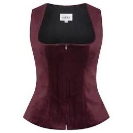 N&uuml;bler Dirndlbluse N&Uuml;BLER "Trachtenmieder Manuela", Damen, Gr. 36, rot, Obermaterial: 100% Polyester PES., Blusen Dirndlbluse
