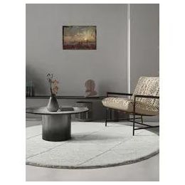 Teppich the carpet "Bahar Shaggy", beige (creme), H:30mm &Oslash;:160cm, Polypropylen, Teppiche, Teppich, Shaggy eleganter Wohnzimmer Teppich Hochflor