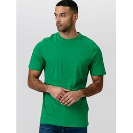 Kurzarmhemd TEESHOPPEN "TEESHOPPEN T-shirt Organic Basic", Herren, Gr. L, Normalgr&ouml;&szlig;en, gr&uuml;n, Obermaterial: 100% Baumwolle, Hemden