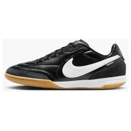 Fu&szlig;ballschuh Nike "TIEMPO STREETGATO", Herren, Gr. 44,5, schwarz, wei&szlig;, Leder, Synthetik, Schuhe Fu&szlig;ballschuh, f&uuml;r Hart- und Hallenpl&auml;tze sowie Stra&szlig;e, mit Gummilaufsohle