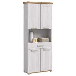 Hochschrank Welltime "COSENZA", sibiu l&auml;rche nb, B:74cm H:187cm T:34cm, FSC-zertifizierter Holzwerkstoff, Schr&auml;nke, Hochschrank, Hochschrank, Bad, Badezimmerschrank