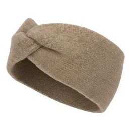 Stirnband styleBREAKER "Feinstrick Stirnband Twist Knoten", Damen, braun, Obermaterial: 100% Viskose CV., Modisch, M&uuml;tzen Stirnband
