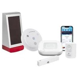 homematic IP Smart-Home Starter-Set "Starter Set Alarm + Au&szlig;ensirene", wei&szlig;, B:28,5cm H:32cm T:40,5cm, Smart-Home-Stationen