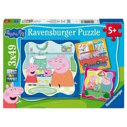 Puzzle Ravensburger "Familie zuerst", bunt, Puzzles, KinderB:21cm H:21cm, Pappe, Motiv, Made in Europe, B:21cm H:21cm