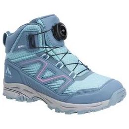 Wanderschuh MCKINLEY "Tahsis MID AQX J", Kinder, Gr. 33, blau aqua, Synthetik, Textil, Schuhe Wanderschuh, wasserdicht