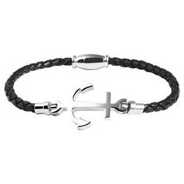 Adelia&acute;s Armband ADELIA ́S "Damen Armband &ndash; Textilarmband aus Leder 18 cm", schwarz, Armb&auml;nder, Damen, 18cm, Leder, Armband, Ideal als Geschenk &ndash; dezent und elegant
