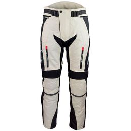 Motorradhose Roleff "Memphis" Gr. S, schwarz-wei&szlig; (wei&szlig;, schwarz), Hosen, S, N-Gr, Obermaterial: 100% Polyester. Innenfutter: 100% Polyester, wind- und wasserdicht, atmungsaktiv
