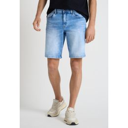 Regular-fit-Jeans Street One MEN, Herren, Gr. 32, light blau wash, Web, 98% Baumwolle, 2% Elasthan, unifarben, kurz, Jeans, 5-Pocket-Style