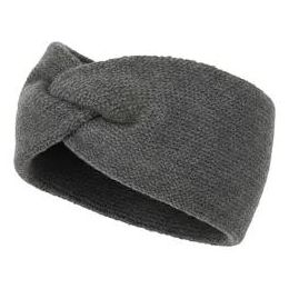 Stirnband styleBREAKER "Feinstrick Stirnband Twist Knoten", Damen, grau (dunkelgrau), Obermaterial: 100% Viskose CV., Modisch, M&uuml;tzen Stirnband