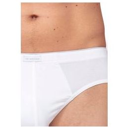 Slip Mey "Dry Cotton", Herren, Gr. 9 (XXXL), wei&szlig;, Single Jersey, Obermaterial: 57% Baumwolle, 38% Polyester, 5% Elasthan, unifarben, k&ouml;rpernah, Unterhosen Slip, Single-Jersey Qualit&auml;t, schnell trocknend, atmungsaktiv, ohne Eingriff