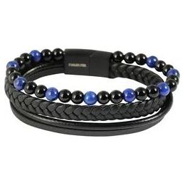 Adelia&acute;s Armband ADELIA ́S "Herren Armband &ndash; Lederarmband aus Leder mit Sodalith 21 cm", schwarz, Armb&auml;nder, Herren, 21cm, Leder, Armband, Geschenkidee: zeitlos und vielseitig