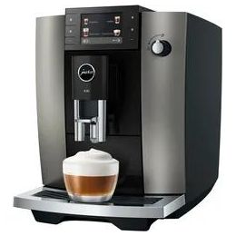 Jura Kaffeevollautomat "E6 (ED)", schwarz inox (ed), B:27cm H:34,8cm T:44,6cm, Kaffeevollautomaten, Kaffeevollautomat