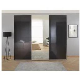 Schwebet&uuml;renschrank Rauch "Kleiderschrank Schrank Garderobe KOLUNA Hochglanz-Front und Spiegel", graumetallic, hochglanz effektgrau, B:271cm H:229cm T:62cm, Holzwerkstoff, Schr&auml;nke, Schwebet&uuml;renschrank, Breiten 203/271/315/360 cm H&ouml;hen 210/229 cm MADE IN GERMANY