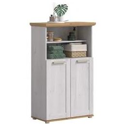 Midischrank Welltime "COSENZA", sibiu l&auml;rche nb, B:74cm H:116cm T:34cm, FSC-zertifizierter Holzwerkstoff, Schr&auml;nke, Midischrank, Midischrank, Badschrank, Bad, Badezimmer