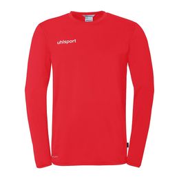 Trainingsshirt Uhlsport "Sweatshirt Essential Kids", M&auml;dchen, Gr. 116, rot (rot, wei&szlig;), Obermaterial: 100% Polyester Pol. recyc.., Shirts
