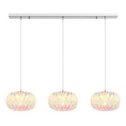 Globo LIGHTING H&auml;ngeleuchte "JUANA", verchromt, 3, &Oslash; 25cm H: 120cm, 1 Stk., Leuchten, Verchromte H&auml;ngeleuchte mit Klarglas, modern & flexibel, H&auml;ngeleuchte