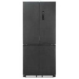 Exquisit Multi Door "EMD470-170-200E", Energieeffizienz: E (A-G), inoxlook, az, B:84cm H:193cm T:57,8cm, K&uuml;hlschr&auml;nke, Nie mehr abtauen &ndash; No-Frost & Umluft f&uuml;r perfekte K&uuml;hlung