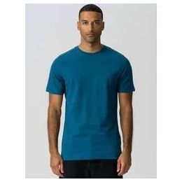 Kurzarmhemd TEESHOPPEN "TEESHOPPEN T-shirt Organic Basic", Herren, Gr. L, Normalgr&ouml;&szlig;en, petrol blau, Obermaterial: 100% Baumwolle, Hemden