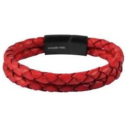 Adelia&acute;s Armband ADELIA ́S "Unisex Armband &ndash; Textilarmband aus Leder 21 cm", rot, Armb&auml;nder, Damen, 21cm, Leder, Armband, Eine sch&ouml;ne Geschenkidee f&uuml;r jeden Anlass