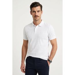 JOOP! Poloshirt JOOP JEANS "Ambrosian", Herren, Gr. XL, wei&szlig;, Piqu&eacute;, Obermaterial: 95% Baumwolle, 5% Elasthan, unifarben, normal, Rippb&uuml;ndchen, Shirts