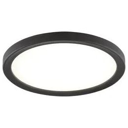 Hanseatic LED Panel "DLP220A", schwarz, 1, H: 2,9cm, 1 Stk., rund, Leuchten, 19 cm, 1400 lm, 4000 K