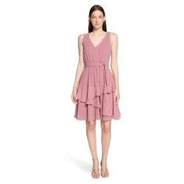 Cocktailkleid Vera Mont "Damen mit Volant", Damen, Gr. 34, Normalgr&ouml;&szlig;en, vintage blossom, Chiffon, Obermaterial: 100% Polyester. Futter: 100% Polyester, loose fit kurz, V-Ausschnitt, Kleider