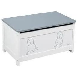 Truhe Roba "miffy, wei&szlig;", grau (wei&szlig;, grau), Truhen, Kinder, B/H/T: 60cm x 30cm x 32cm, MDF, mit Deckelbremse; f&uuml;rs Kinderzimmer, B:60cm H:30cm T:32cm