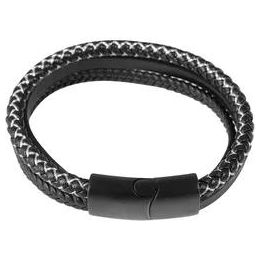 Adelia&acute;s Armband ADELIA ́S "Herren Armband &ndash; Lederarmband aus Leder 21 cm", schwarz, Armb&auml;nder, Herren, 21cm, Leder, Armband, Ideal als Geschenk &ndash; dezent und elegant