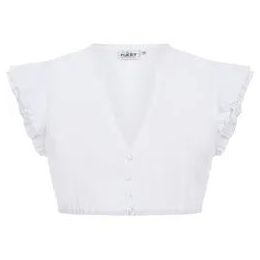 N&uuml;bler Dirndlbluse N&Uuml;BLER "Dirndlbluse Liana", Damen, Gr. 38, wei&szlig;, Obermaterial: 100% Polyester PES., Blusen Dirndlbluse