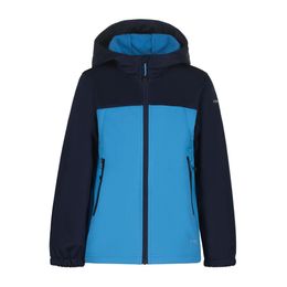Outdoorjacke Icepeak "Icepeak Softshell jacke Kline Jr", Jungen, Gr. 152, himmelblau, Stoff;Softshell, 100% Polyester, normal, Jacken Outdoorjacke