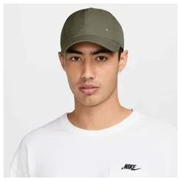 Baseball Cap Nike SPORTSWEAR "U NK DF CLUB CAP U CB MTSWSH L", Damen, Gr. S, medium olive, Obermaterial: 100% Polyester, Caps, mit gebogenem Schirm, mit Metall-Swoosh-Logo, mittelhohe Passform
