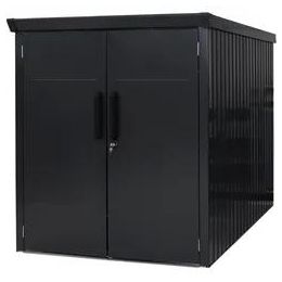 Fahrradbox WESTMANN "Velos 2", schwarz, B:133cm H:151cm T:222cm, Stahl, Aufbewahrungsboxen, BxTxH: 133x222x151 cm