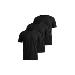 Kurzarmhemd TEESHOPPEN "TEESHOPPEN T-shirt Basic T", Herren, Gr. L, Normalgr&ouml;&szlig;en, schwarz, Obermaterial: 100% Baumwolle, Hemden