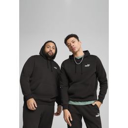 Kapuzensweatshirt Puma "ESS SMALL NO 1 LOGO HOODIE FL", Herren, Gr. L, Puma schwarz, Fleece, Obermaterial: 66% Baumwolle, 34% Polyester, unifarben, regular fit normal, angesetztes B&uuml;ndchen, Sweatshirts, mit verstellbarer Kapuze, mit gerippten B&uuml;ndchen und Saum