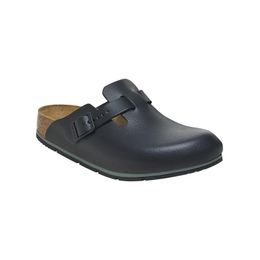 Clog Birkenstock "Boston Pro", Damen, Gr. 39, schwarz, Obermaterial: 50% Rindsleder Leather cow. 50% Lammleder LEL., Schuhe Clog