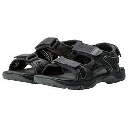 Sandale Jack Wolfskin "TARACO BEACH SANDAL K", Kinder, Gr. 37, schwarz, Synthetik, Schuhe Sandale, mit Klettverschluss