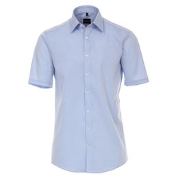 Businesshemd Venti "Venti Businesshemd Kurzarm uni", Herren, Gr. 36, Normalgr&ouml;&szlig;en, blau (hellblau), 100% Baumwolle, unifarben, schmal, Hemden