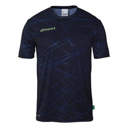 Trainingsshirt Uhlsport "Trainings-T-Shirt Prediction Kids", M&auml;dchen, Gr. 116, marine, Obermaterial: 100% Polyester Pol. recyc.., Shirts