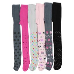 Strickstrumpfhose TUPTAM "Strumpfhose M&auml;dchen Strickstrumpfhosen Bunt Gemustert 6er Pack", M&auml;dchen, Gr. 92, rosa (farbenmix 2), Obermaterial: 76% Baumwolle CO. 22% Polyamid PA. 2% Elasthan EL., Strumpfhosen