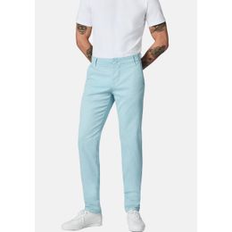 Chinohose PEAK TIME "Astron", Herren, Gr. 30, L&auml;nge 32, ion blau, Material: 68% Baumwolle, 30% Lyocell, 2% Elasthan, gerade, unten schmal lang, Hosen Chinohose, Elegante Herrenhose mit Bio-Baumwolle