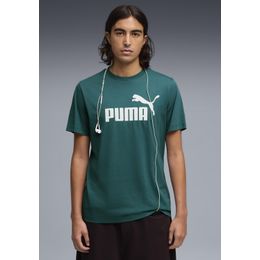 T-Shirt Puma "ESS NO. 1 LOGO TEE (S)", Herren, Gr. M, emerald ice, Jersey, Obermaterial: 100% Baumwolle, unifarben, regular fit normal, Rundhals, Shirts T-Shirt, Kurzarm, klassisches Design, f&uuml;r Sportmode und Freizeit