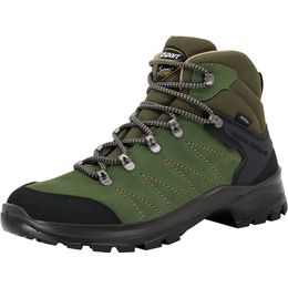 Wanderschuh Grisport "Schn&uuml;rstiefel", Damen, Gr. 46, gr&uuml;n (oliv, schwarz), Obermaterial: 50% Rindsleder Leather cow. 50% Lammleder LEL., Schuhe Wanderschuh