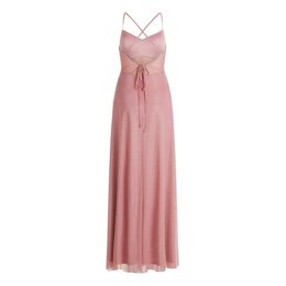 Abendkleid Vera Mont "Damen im Glitzer-Look", Damen, Gr. 30, Normalgr&ouml;&szlig;en, ros&eacute;, silber, Obermaterial: 100% Polyester. Futter: 100% Polyester, festlich, ausgestellt lang, herzf&ouml;rmiger Ausschnitt, Kleider Abendkleid