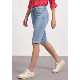 Comfort-fit-Jeans Street One, Damen, Gr. 27, light blau authentic wash, Jeans, 85% Baumwolle, 9% Polyester, 4% Elastomultiester, 2% Elasthan, unifarben, kurz, Jeans, Middle Waist