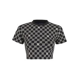 T-Shirt PEQUS "PEQUS PEQUS Aether Monogram Top", Damen, Gr. L, mc, 100% Baumwolle, unifarben, normal, Rundhals, Shirts T-Shirt