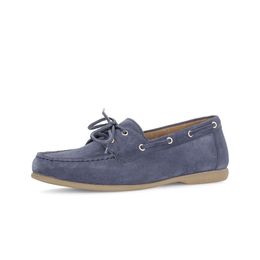 Mokassin Gabor "Mokassin", Damen, Gr. 38,5, blau, Schuhe Mokassin