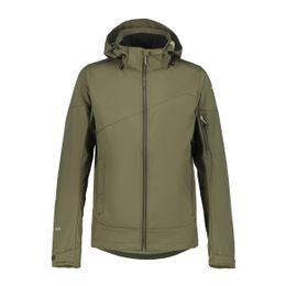 Outdoorjacke Icepeak "Icepeak Softshell jacke Barmstedt", Herren, Gr. 48, dunkel olivgr&uuml;n, Softshell, 100% Polyester, normal, Jacken Outdoorjacke